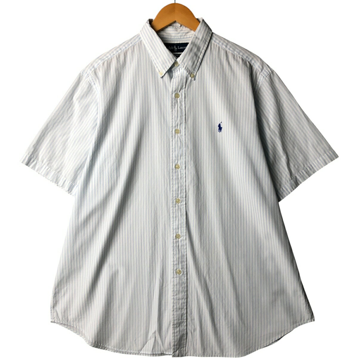 商品詳細 ブランド・Ralph Lauren・ラルフローレン・ 特徴・ボタンダウン・半袖・ モデル/形状・CLASSIC FIT・半袖 ボタンダウン ストライプシャツ・ 素材・コットン:100%・ 色・ホワイト系 白色・ブルー系 水色・ 柄...