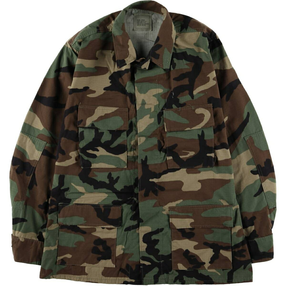 商品詳細 ブランド・UNKNOWN・ 特徴・米軍実品・長袖・リップストップ・99年納品・ヴィンテージ・ モデル/形状・COAT HOT WEATHER WOODLAND CAMOUFRAGE PATTERN COMBAT・B.D.U ミリタ...