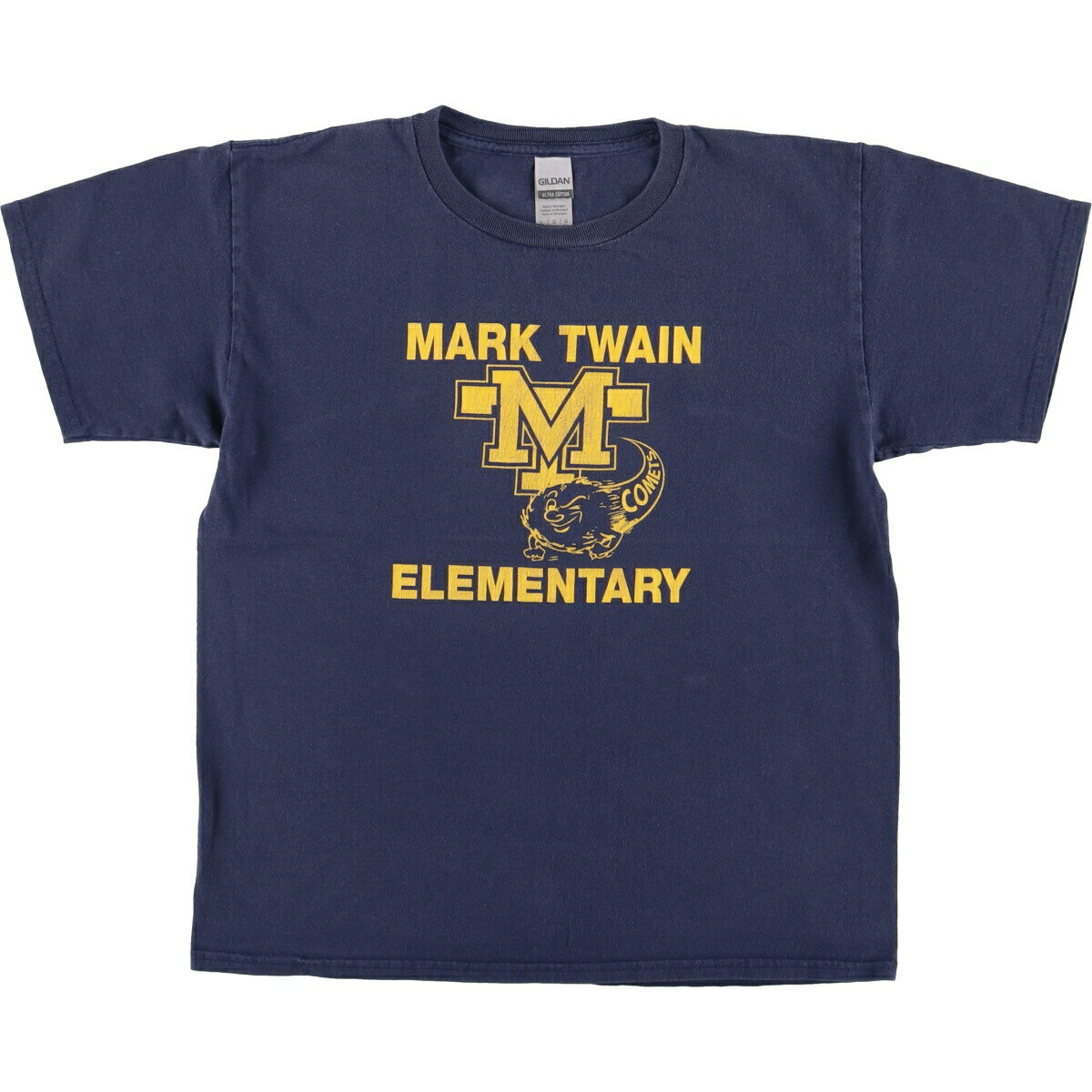 商品詳細 ブランド・GILDAN・ギルダン・ 特徴・クルーネック(丸首)・半袖・短丈 ショート丈・ モデル/形状・カレッジTシャツ・ 素材・コットン:100%・ 色・ネイビー系 紺色・ 柄・プリント・ 生産国・ニカラグア製・ 年代 サイズ・...