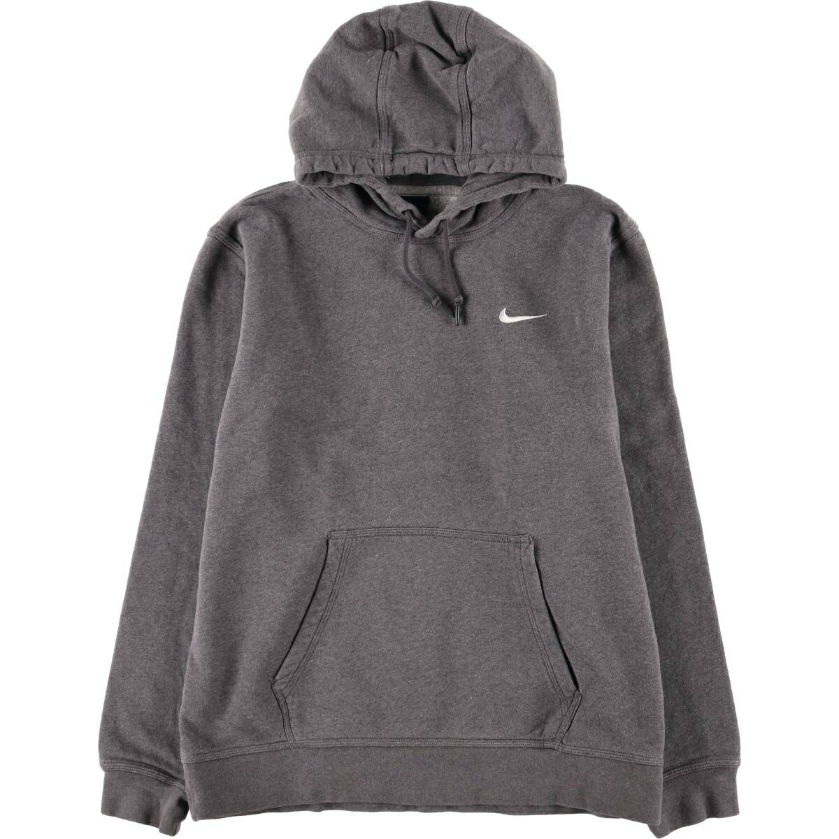 商品詳細 ブランド・NIKE・ナイキ・ 特徴・プルオーバー・長袖・ モデル/形状・スウェットプルオーバーパーカー・ 素材・コットン:80%・ポリエステル:20%・ 色・グレー系 灰色・ 柄・無地・ワンポイント・ 生産国・パキスタン製・ 年代...