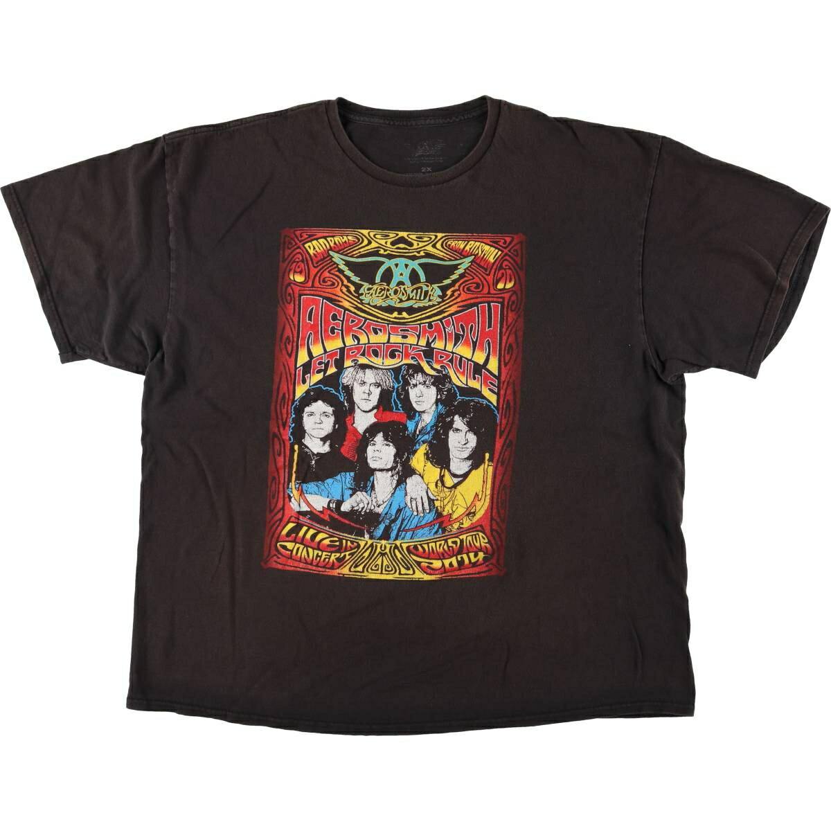 商品詳細 ブランド・UNKNOWN・ 特徴・クルーネック(丸首)・半袖・ロック・ モデル/形状・AEROSMITH エアロスミス・バンドTシャツ バンT・ 素材・コットン:100%・ 色・チャコール・ 柄・プリント・ 生産国・ホンジュラス製...