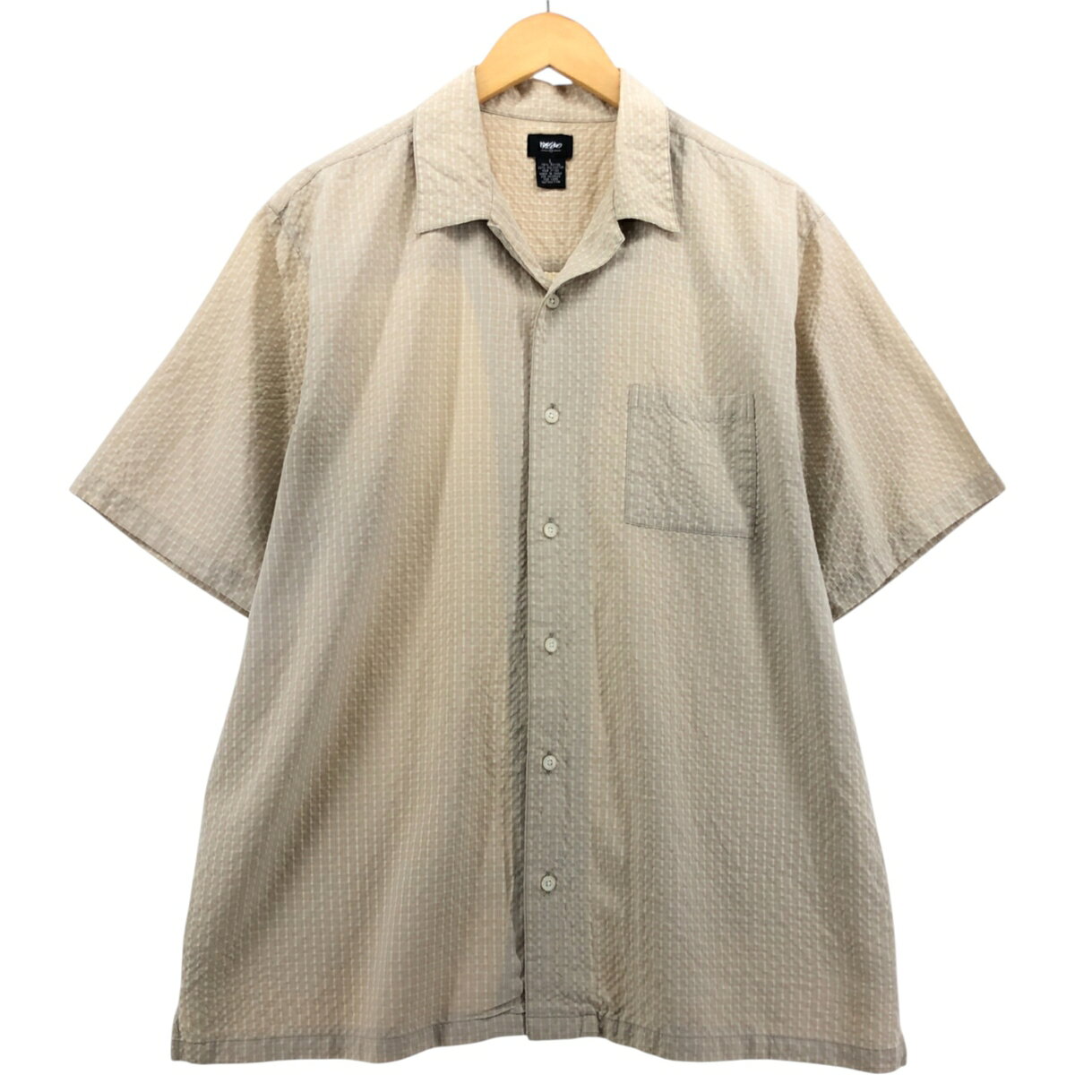 商品詳細 ブランド・MOSSIMO・モッシモ・ 特徴・オープンカラー・半袖・ボックスシャツ・シアサッカー・ モデル/形状・半袖 オープンカラー レーヨンシャツ・ 素材・レーヨン:78%・ポリエステル:22%・ 色・アイボリー・ 柄・総柄・ ...