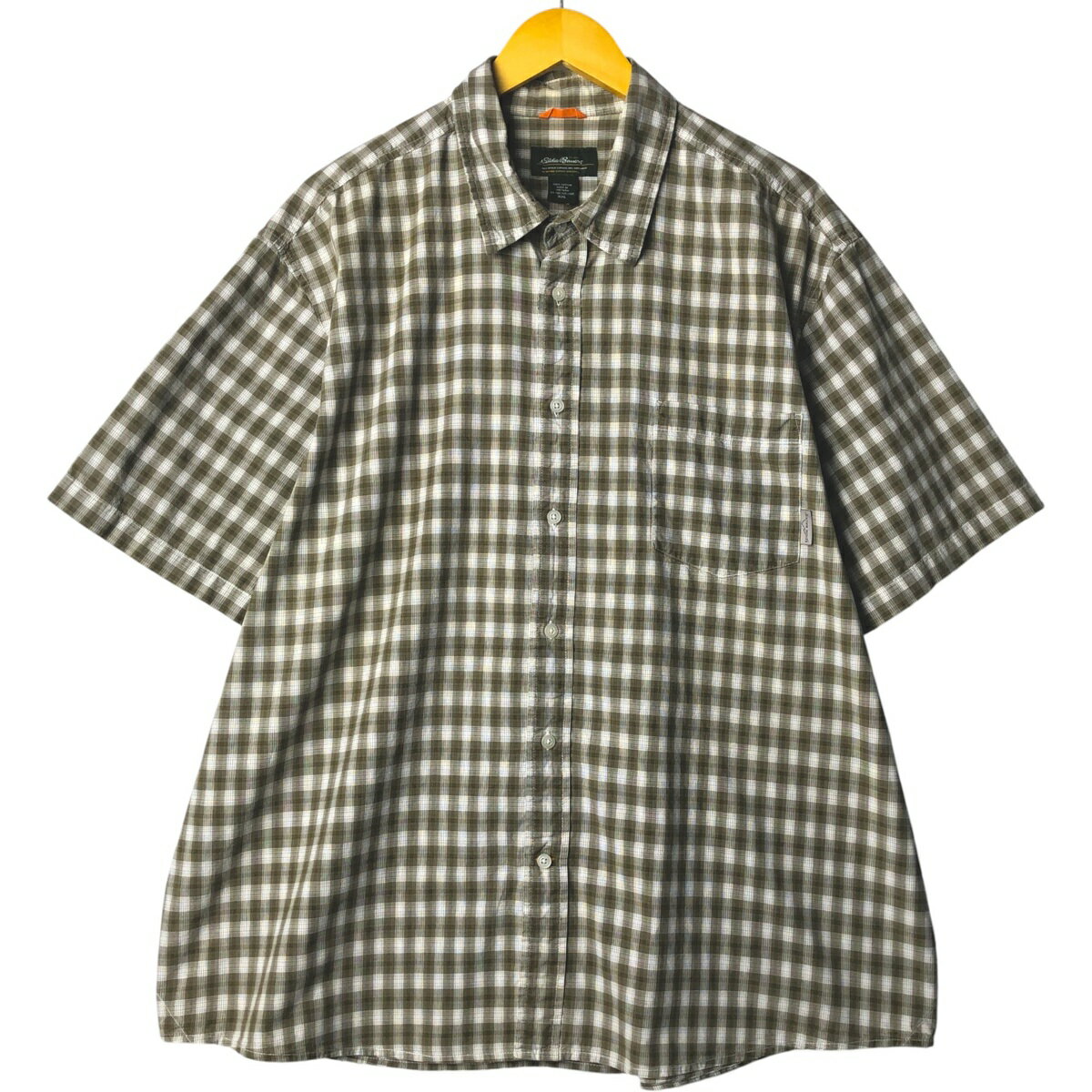 商品詳細 ブランド・Eddie Bauer・エディーバウアー・ 特徴・半袖・レギュラーカラー・ モデル/形状・半袖 コットン チェックシャツ・ 素材・コットン:100%・ 色・グリーン系 緑色・ 柄・チェック柄・ 生産国・ベトナム製・ 年代...