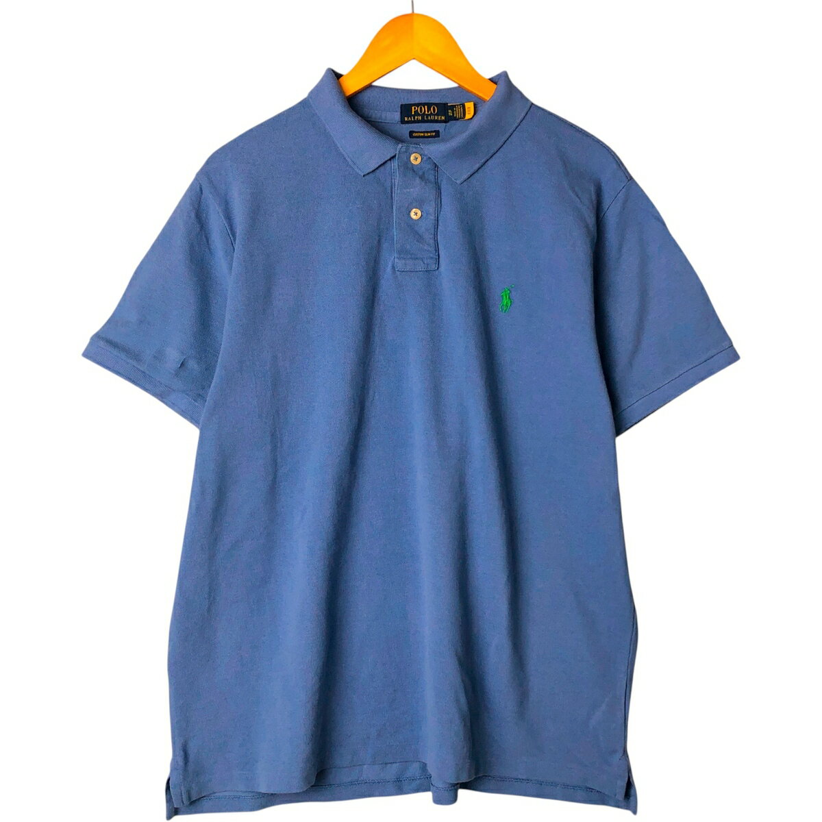 商品詳細 ブランド・Ralph Lauren・ラルフローレン・ 特徴・半袖・レギュラーカラー・ モデル/形状・POLO RALPH LAUREN CUSTOM SLIM FIT・半袖 ポロシャツ・ 素材・コットン:100%・ 色・ブルー系 ...