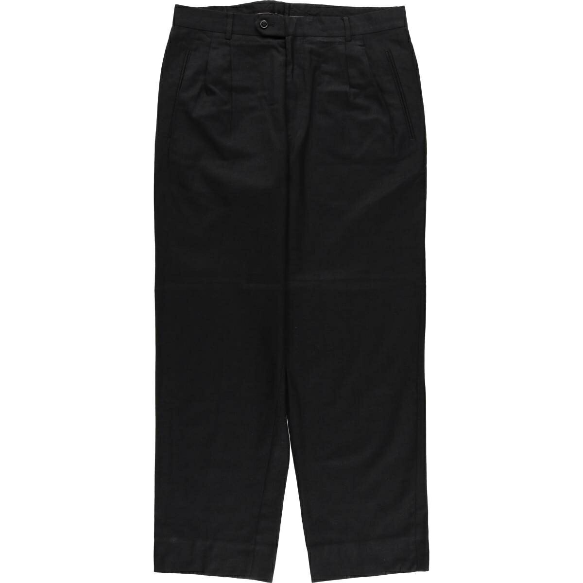 商品詳細 ブランド・BAUMLER・ 特徴・ヴィンテージ・OPTIジップ・ジッパーフライ・ツータック・ モデル/形状・ウールパンツ スラックス・ 素材・ウール:100%・ 色・ネイビー系 紺色・ 柄・無地・ 生産国・不明・ 年代 サイズ・メ...