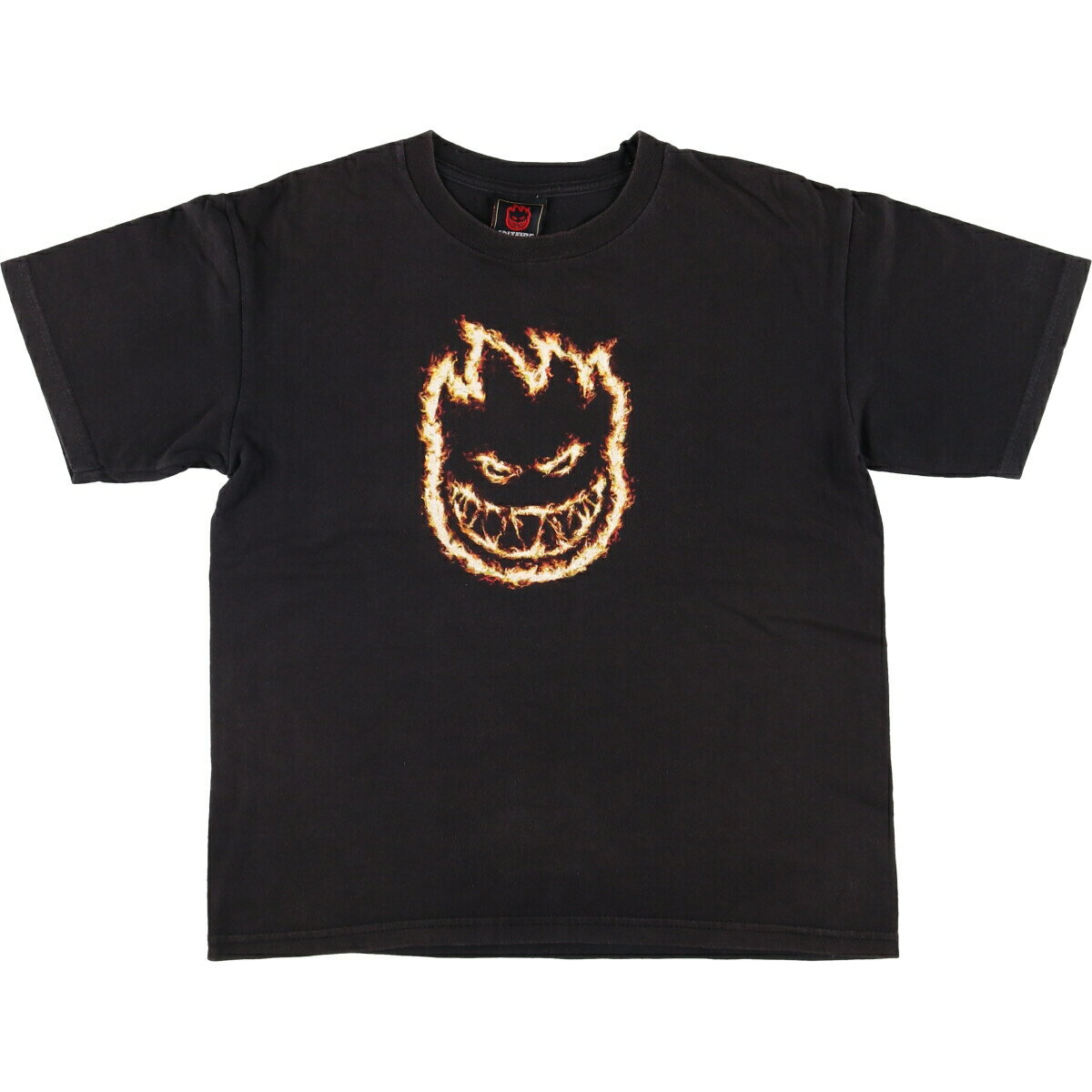 商品詳細 ブランド・SPITFIRE・スピットファイア・ 特徴・クルーネック(丸首)・半袖・ モデル/形状・サーフ スケートTシャツ・ 素材・不明・ 色・ブラック系 黒色・ 柄・プリント・ 生産国・不明・ 年代 サイズ・メンズS・表記サイズ...