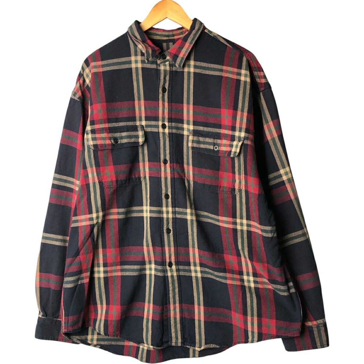 商品詳細 ブランド・Eddie Bauer・エディーバウアー・ 特徴・レギュラーカラー・長袖・ヴィンテージ・ モデル/形状・長袖 フランネルチェックシャツ・ 素材・コットン:100%・ 色・ネイビー系 紺色・ 柄・チェック柄・ 生産国・コス...