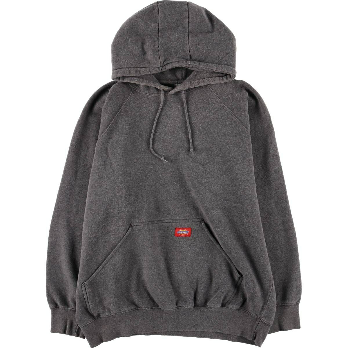 商品詳細 ブランド・Dickies・ディッキーズ・ 特徴・長袖・プルオーバー・ラグランスリーブ・ モデル/形状・スウェットプルオーバーパーカー・ 素材・不明・ 色・チャコール・ 柄・無地・パッチ・ 生産国・不明・ 年代 サイズ・メンズL・表...