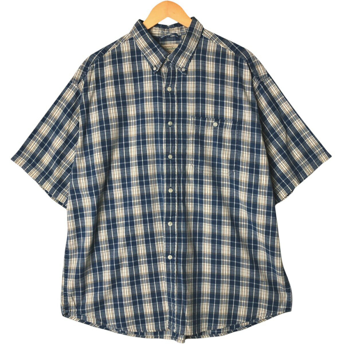商品詳細 ブランド・ST JOHN'S BAY・セントジョンズベイ・ 特徴・ボタンダウン・半袖・ヴィンテージ・ モデル/形状・半袖 ボタンダウン チェックシャツ・ 素材・コットン:100%・ 色・ブルー系 青色・ホワイト系 白色・ベージュ系...