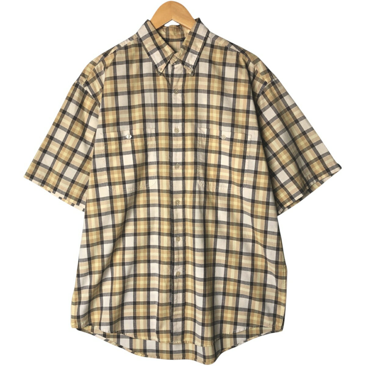 商品詳細 ブランド・Eddie Bauer・エディーバウアー・ 特徴・ボタンダウン・半袖・ モデル/形状・半袖 ボタンダウン チェックシャツ・ 素材・コットン:100%・ 色・ベージュ系・イエロー系 黄色・グレー系 灰色・ 柄・チェック柄・...