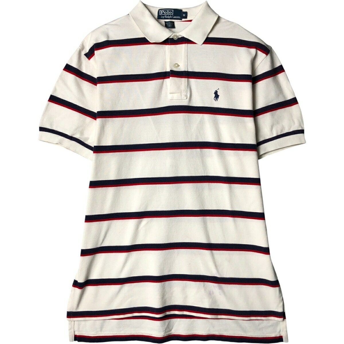 商品詳細 ブランド・Ralph Lauren・ラルフローレン・ 特徴・半袖・レギュラーカラー・ モデル/形状・POLO by Ralph Lauren・半袖 ボーダー ポロシャツ・ 素材・コットン:100%・ 色・ホワイト系 白色・ネイビー...