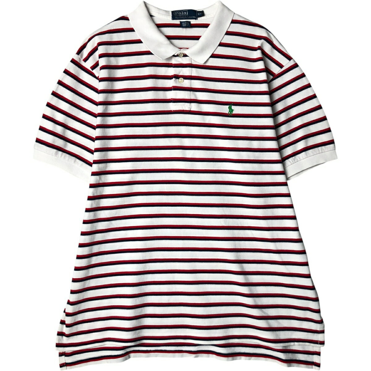 商品詳細 ブランド・Ralph Lauren・ラルフローレン・ 特徴・半袖・レギュラーカラー・ モデル/形状・POLO by Ralph Lauren・半袖 ボーダー ポロシャツ・ 素材・コットン:100%・ 色・ホワイト系 白色・ネイビー...