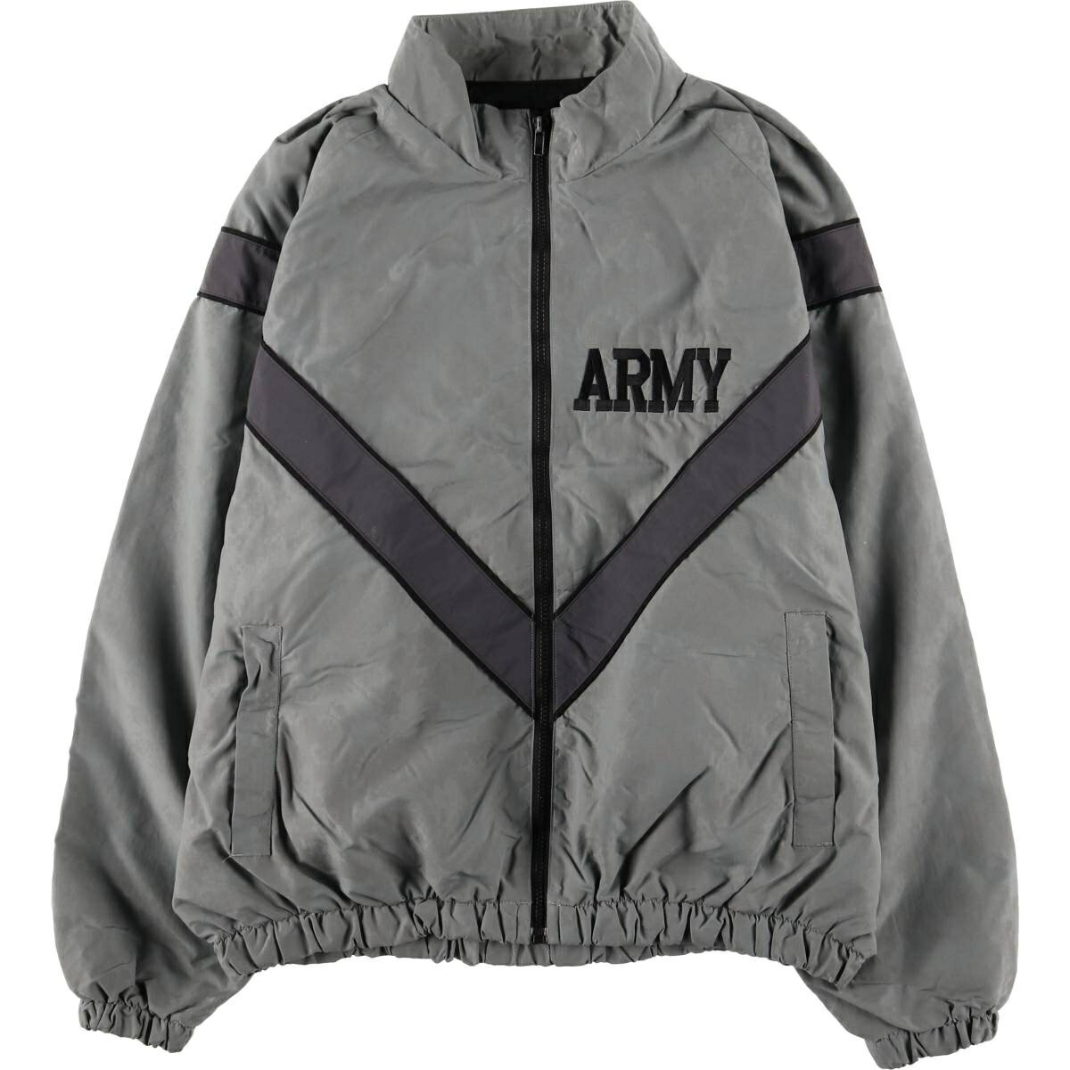 商品詳細 ブランド・SKILCRAFT・ 特徴・米軍実品・U.S.ARMY・05年納品・フルジップ・メッシュライナー・ モデル/形状・PFU トレーニングジャケット・ナイロンジャケット・ 素材・ナイロン:100%・ 色・グレー系 灰色・ 柄...