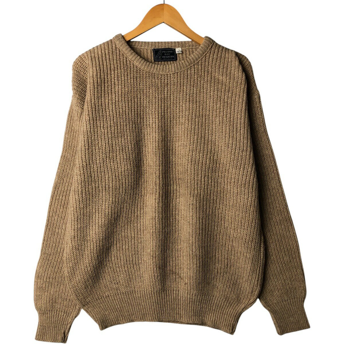 商品詳細 ブランド・PECONIC BAY TRADERS・ 特徴・長袖・クルーネック(丸首)・ヴィンテージ・ モデル/形状・アクリルニットセーター・ 素材・アクリル:70%・ウール:30%・ 色・ベージュ系 ブラウン・ 柄・無地・ 生産国...