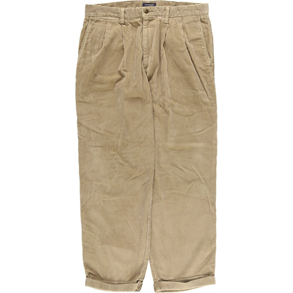 商品詳細 ブランド・DOCKERS・ドッカーズ・ 特徴・ワイドパンツ・ヴィンテージ・ジッパーフライ・ツータック・太畝・ モデル/形状・khakis・コーデュロイパンツ・ 素材・コットン:85%・ポリエステル:15%・ 色・ベージュ系・ 柄・...