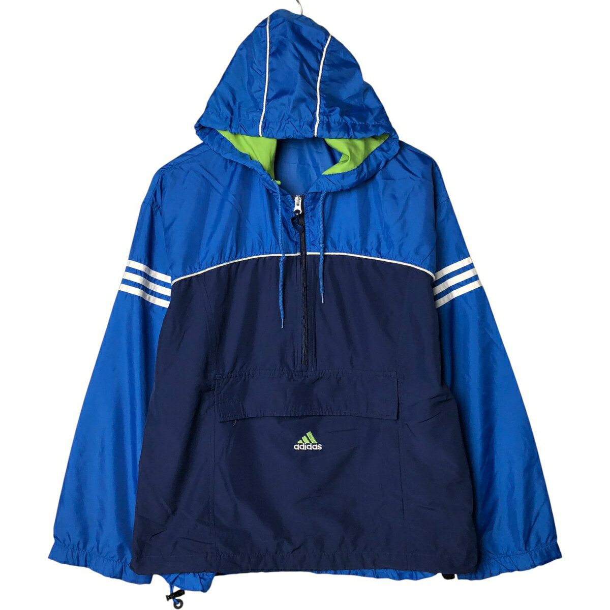 商品詳細 ブランド・adidas・アディダス・ 特徴・ハーフジップ・長袖・リップストップ・ドローコード・ヴィンテージ・ モデル/形状・アノラックパーカー・ 素材・ナイロン:100%・ 色・ネイビー系 紺色・ブルー系 青色・ホワイト系 白色・...