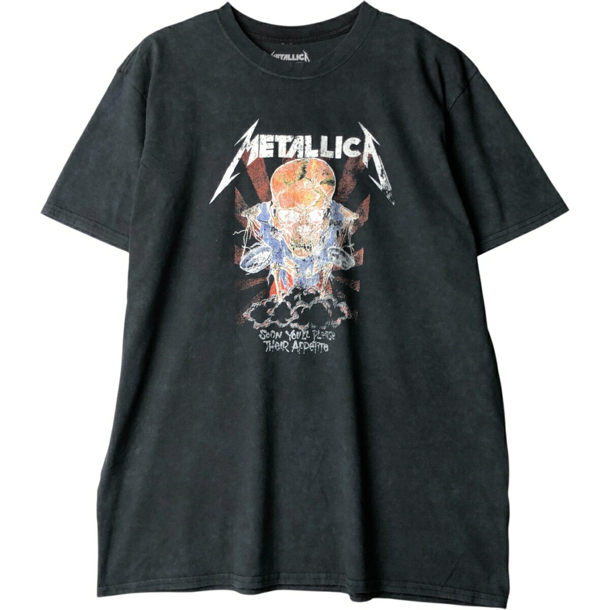 商品詳細 ブランド・UNKNOWN・ 特徴・クルーネック(丸首)・半袖・メタル・ モデル/形状・Metallica メタリカ・バンドTシャツ バンT・ 素材・不明・ 色・ブラック系 黒色・ 柄・プリント・ドクロ柄 スカル柄・ 生産国・不明・...