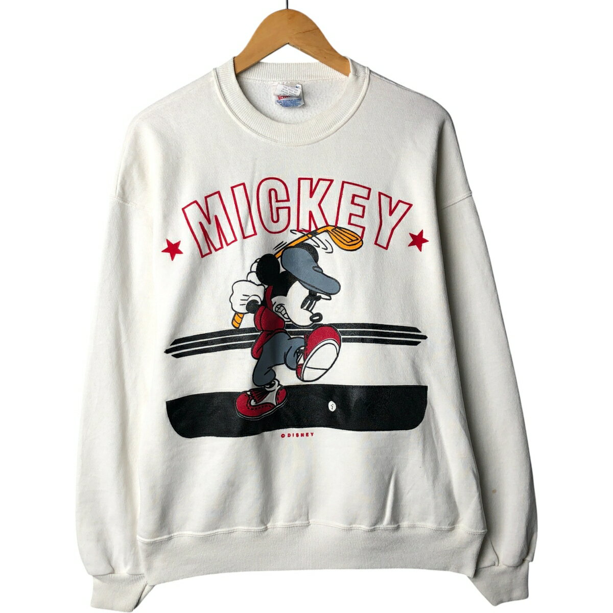 商品詳細 ブランド・Hanes・ヘインズ・ 特徴・クルーネック(丸首)・長袖・MICKEY MOUSE ミッキーマウス・ モデル/形状・ACTIVEWEAR・キャラクタースウェットシャツ トレーナー・ 素材・コットン:50%・ポリエステル:...