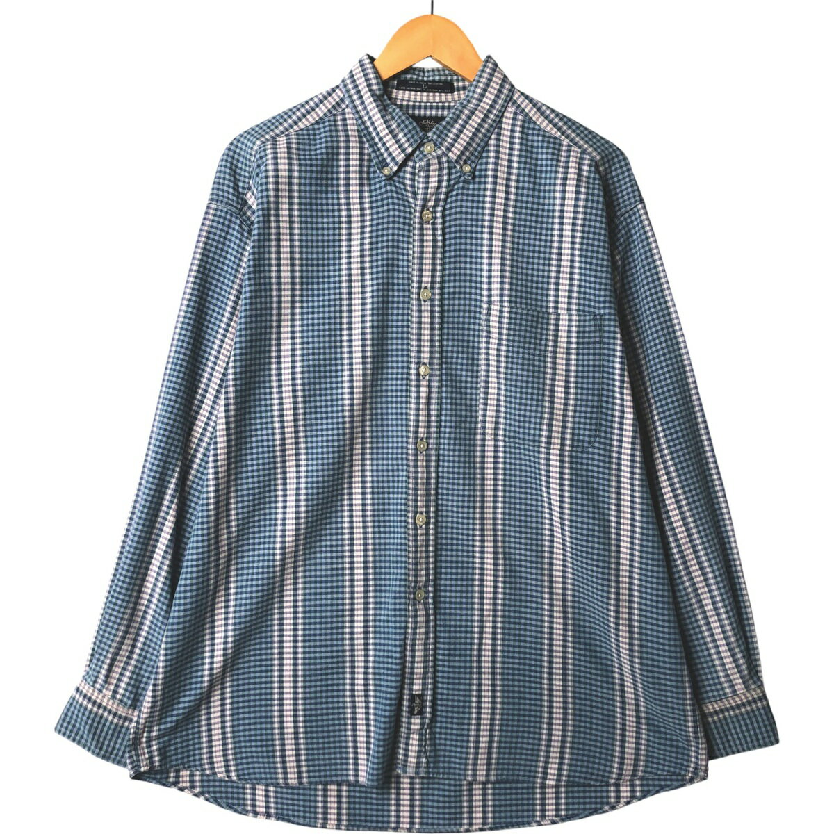 商品詳細 ブランド・DOCKERS・ドッカーズ・ 特徴・ボタンダウン・長袖・ モデル/形状・長袖 ボタンダウンチェックシャツ・ 素材・コットン:100%・ 色・ブルー系 水色・グリーン系 緑色・ホワイト系 白色・ 柄・チェック柄・ロゴパッチ...