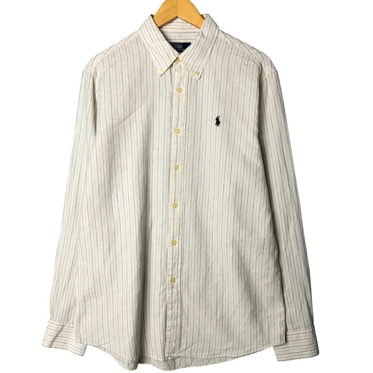 商品詳細 ブランド・Ralph Lauren・ラルフローレン・ 特徴・薄手・長袖・ボタンダウン・ モデル/形状・POLO by Ralph Lauren BLAKE・長袖 ボタンダウンストライプシャツ・ 素材・コットン:100%・ 色・ホワ...