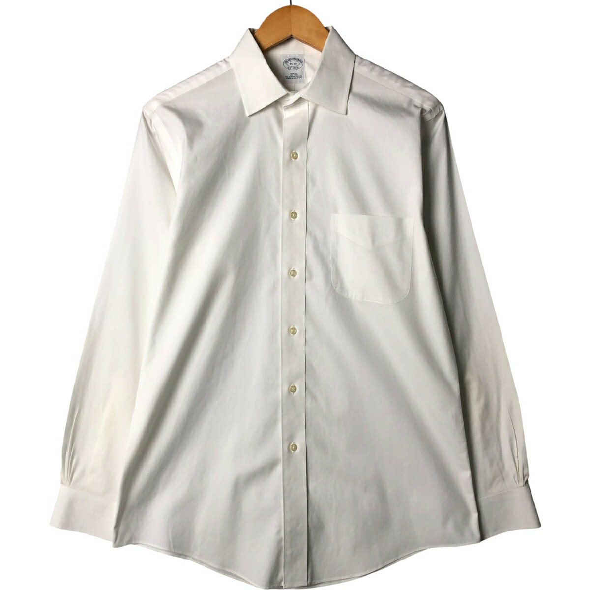 商品詳細 ブランド・Brooks Brothers・ブルックスブラザーズ・ 特徴・薄手・長袖・ワイドカラー・ モデル/形状・Est.1818 SLIM FIT・長袖 コットンシャツ・ 素材・スーピマコットン:100%・ 色・ホワイト系 白色...