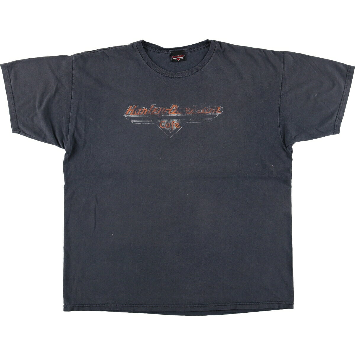 商品詳細 ブランド・Harley-Davidson・ハーレーダビッドソン・ 特徴・半袖・両面プリント・クルーネック(丸首)・ モデル/形状・CAFE Las Vegas・モーターサイクル バイクTシャツ・ 素材・不明・ 色・チャコール・ 柄...