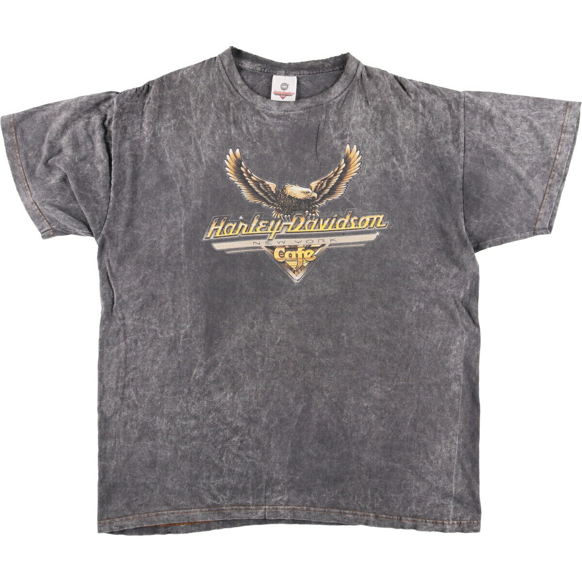 商品詳細 ブランド・Harley-Davidson・ハーレーダビッドソン・ 特徴・半袖・ヴィンテージ・クルーネック(丸首)・ モデル/形状・CAFE・モーターサイクル バイクTシャツ・ 素材・コットン:100%・ 色・チャコール・ 柄・プリ...