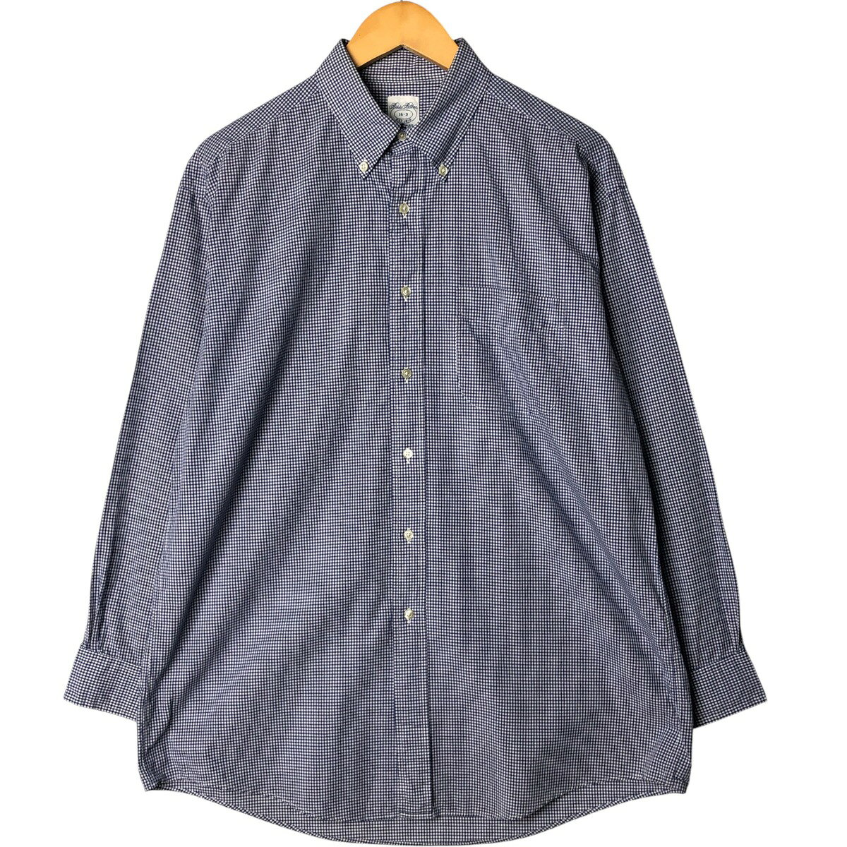 商品詳細 ブランド・Brooks Brothers・ブルックスブラザーズ・ 特徴・薄手・ボタンダウン・長袖・ モデル/形状・Est.1818・長袖 ボタンダウンチェックシャツ・ 素材・コットン:100%・ 色・ブルー系 青色・ホワイト系 白...