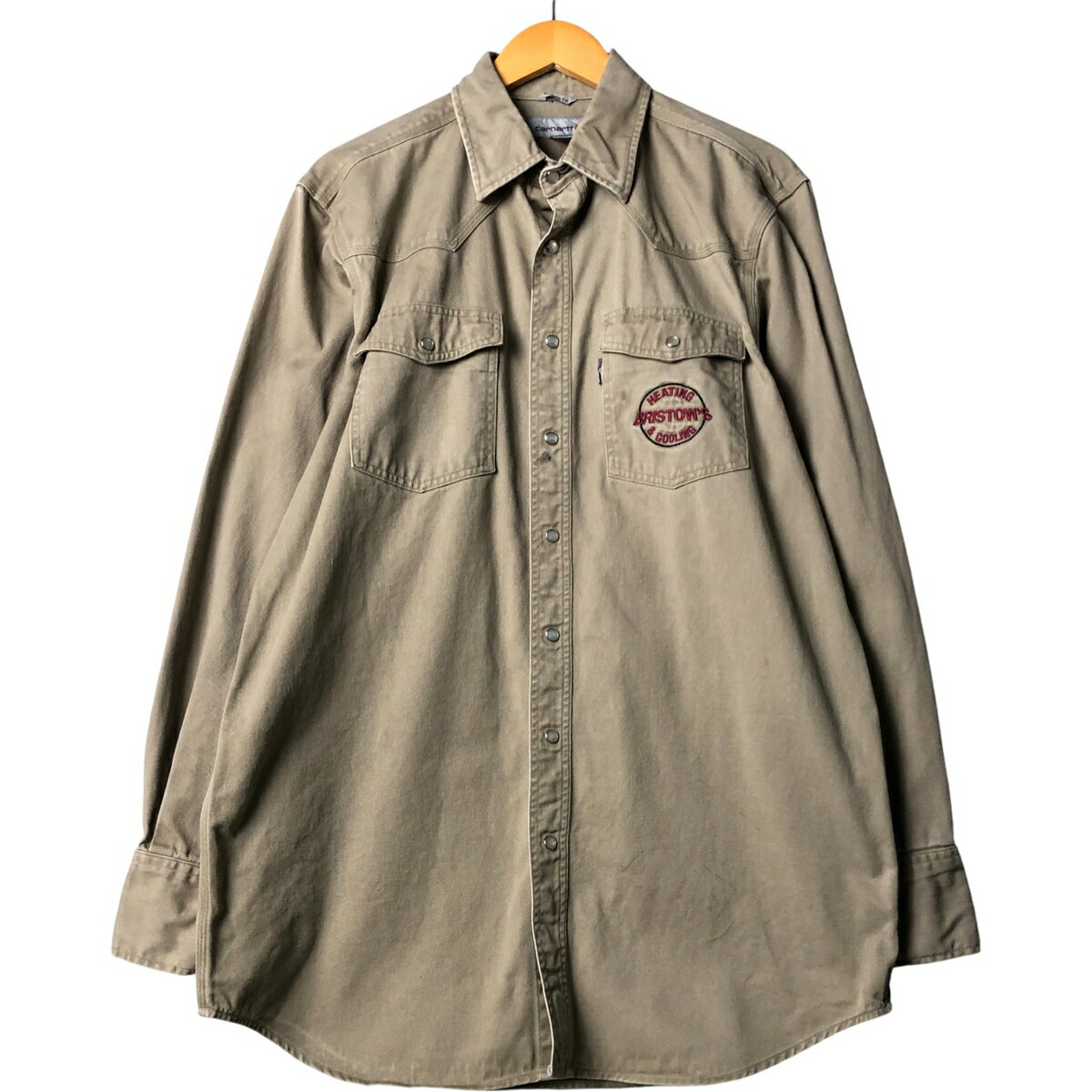 商品詳細 ブランド・Carhartt・カーハート・ 特徴・薄手・長袖・レギュラーカラー・襟芯入り・パールスナップボタン・ モデル/形状・RELAXED FIT・長袖 ワークシャツ・ 素材・コットン:100%・ 色・カーキ系・ 柄・無地・ロゴ...