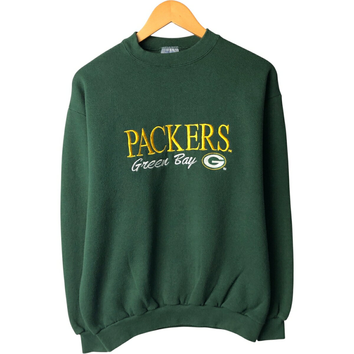 商品詳細 ブランド・LOGO 7・ 特徴・クルーネック(丸首)・長袖・ヴィンテージ・NFL GREEN BAY PACKERS グリーンベイパッカーズ・ モデル/形状・HEAVYWEIGHT・スウェットシャツ トレーナー・ 素材・コットン:...