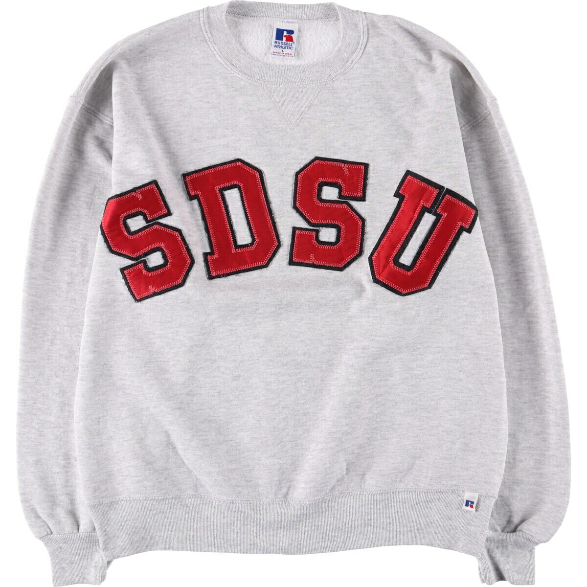 商品詳細 ブランド・Russell・ラッセル・ 特徴・クルーネック(丸首)・長袖・前Vはめ込みガゼット・ヴィンテージ・ モデル/形状・カレッジスウェットシャツ トレーナー・ 素材・コットン:50%・ポリエステル:50%・ 色・ホワイト系 白...