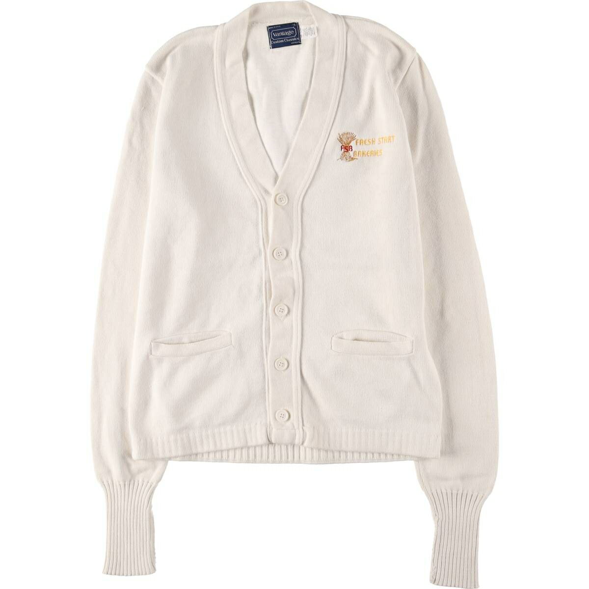 商品詳細 ブランド・VANTAGE・ 特徴・長袖・ヴィンテージ・ モデル/形状・Custom Classics・コットンニットカーディガン・ 素材・コットン:100%・ 色・ホワイト系 白色・ 柄・無地・ワンポイント・ 生産国・USA製・ ...