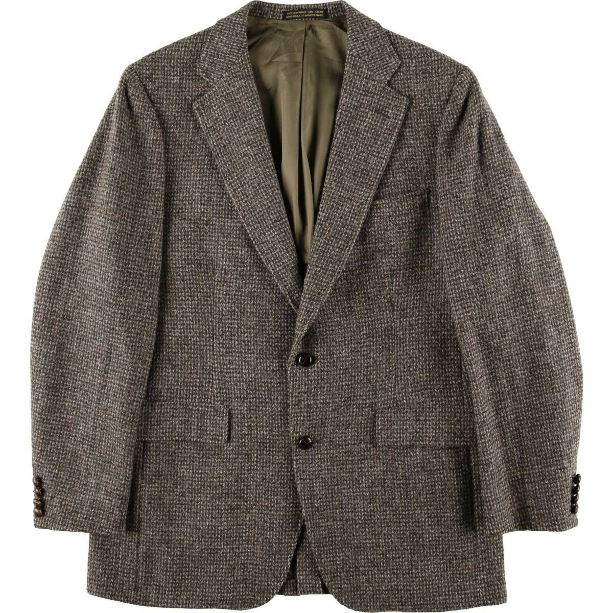 商品詳細 ブランド・Chapel Oaks・ 特徴・厚手・肩パットあり・2B 2つボタン・背抜き・センターベント・ モデル/形状・Harris Tweed ハリスツイード・ウールテーラードジャケット・ 素材・ウール:100%・ 色・ブラウン...