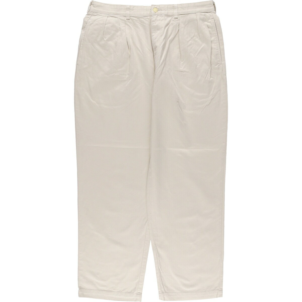 商品詳細 ブランド・Ralph Lauren・ラルフローレン・ 特徴・ツータック・ワイドパンツ・ジッパーフライ・ モデル/形状・POLO RALPH LAUREN・チノパンツ・ 素材・コットン:100%・ 色・ベージュ系・ 柄・無地・ロゴパ...