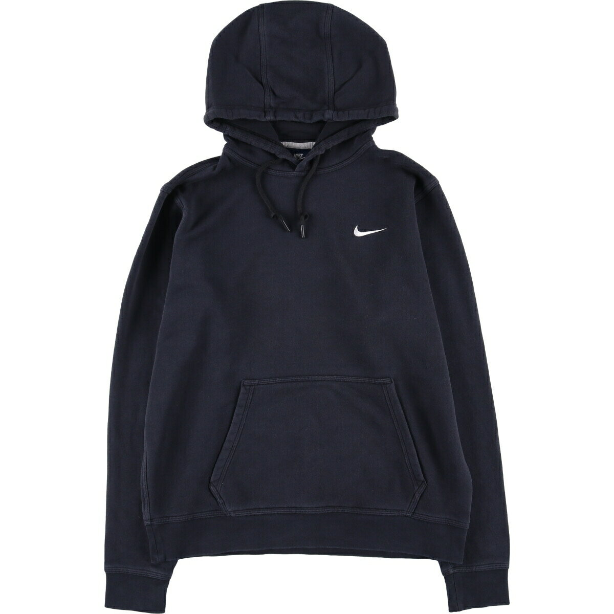 商品詳細 ブランド・NIKE・ナイキ・ 特徴・プルオーバー・長袖・ モデル/形状・スウェットプルオーバーパーカー・ 素材・コットン:81%・ポリエステル:19%・ 色・ネイビー系 紺色・ 柄・無地・ワンポイント・ 生産国・ベトナム製・ 年代...