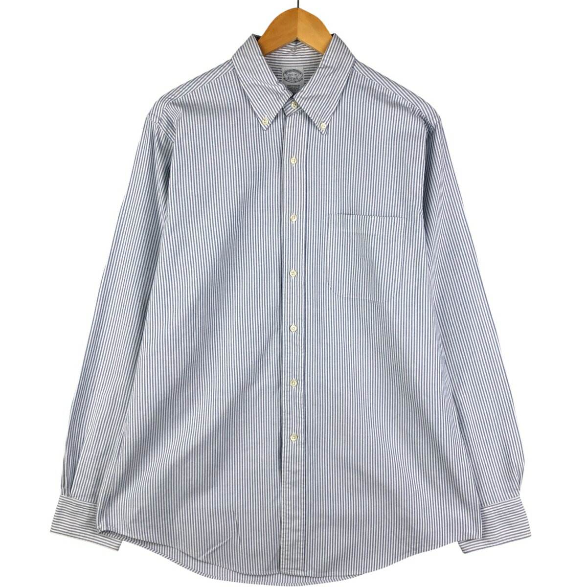 商品詳細 ブランド・Brooks Brothers・ブルックスブラザーズ・ 特徴・薄手・ボタンダウン・長袖・オックスフォード・ヴィンテージ・ モデル/形状・Est.1818・長袖 ボタンダウンストライプシャツ・ 素材・スーピマコットン:10...