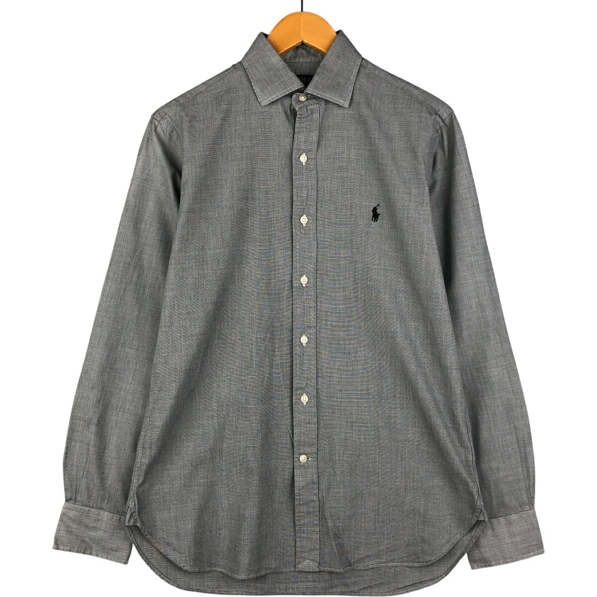 商品詳細 ブランド・Ralph Lauren・ラルフローレン・ 特徴・薄手・長袖・ワイドカラー・ モデル/形状・POLO RALPH LAUREN・長袖 コットンシャツ・ 素材・コットン:100%・ 色・グレー系 灰色・ 柄・無地・ワンポイ...