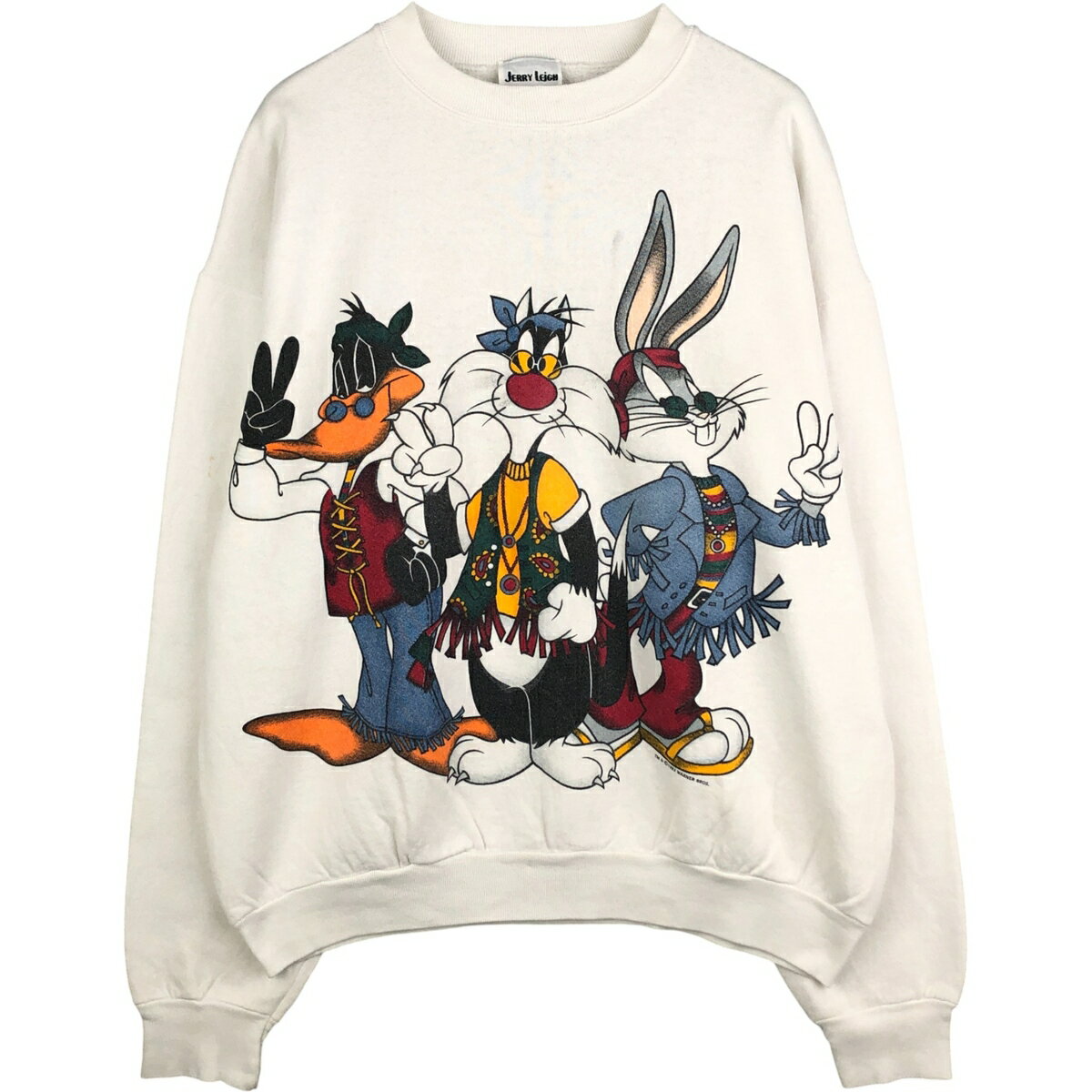 商品詳細 ブランド・JERRY LEIGH・ 特徴・クルーネック(丸首)・長袖・ヴィンテージ・ モデル/形状・LOONEY TUNES ルーニーテューンズ ・キャラクタースウェットシャツ トレーナー・ 素材・不明・ 色・ホワイト系 白色・ ...