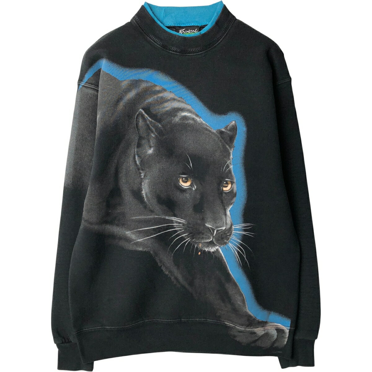 商品詳細 ブランド・RADICAL NATURE・ 特徴・レイヤードネック・長袖・ヴィンテージ・パンサー柄・大判プリント・ モデル/形状・アニマル スウェットシャツ トレーナー・ 素材・不明・ 色・ブラック系 黒色・ 柄・プリント・アニマル...