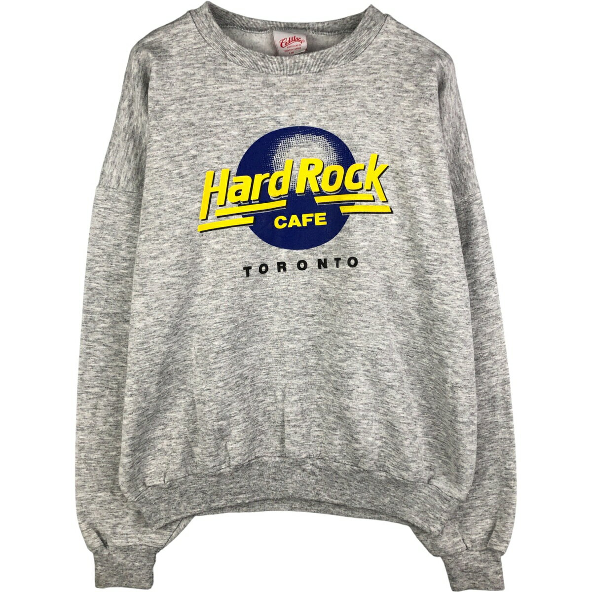 商品詳細 ブランド・Cadillac・ 特徴・ヴィンテージ・クルーネック(丸首)・長袖・ラグランスリーブ・ モデル/形状・HARD ROCK CAFE ハードロックカフェ・アドバタイジング スウェットシャツ トレーナー・ 素材・コットン:5...