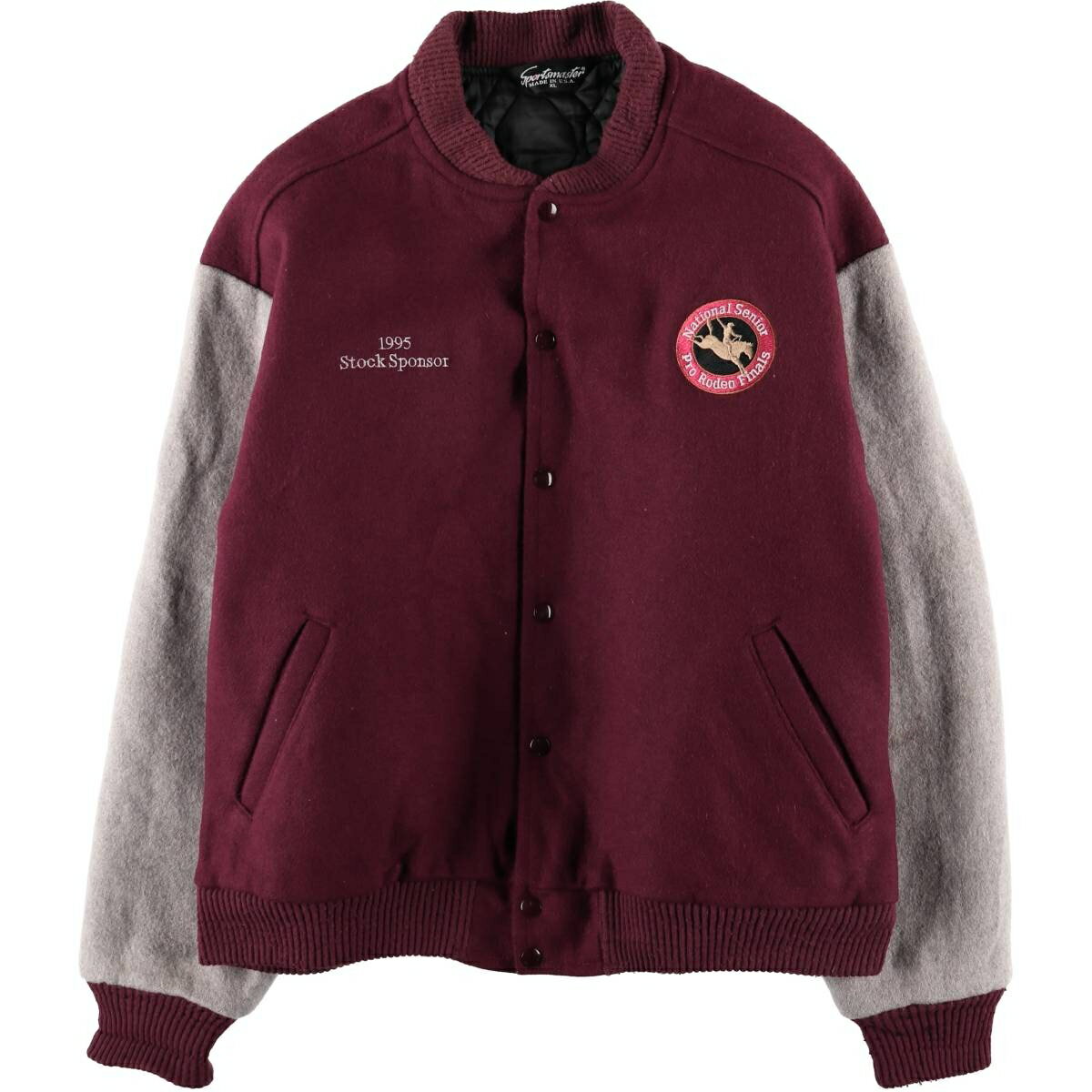 商品詳細 ブランド・Sportmaster・ 特徴・スナップボタン・長袖・ヴィンテージ・中綿入り・ モデル/形状・ウールスタジャン アワードジャケット バーシティジャケット・ 素材・ウール:70%・ナイロン:25%・OTHER FIBERS...