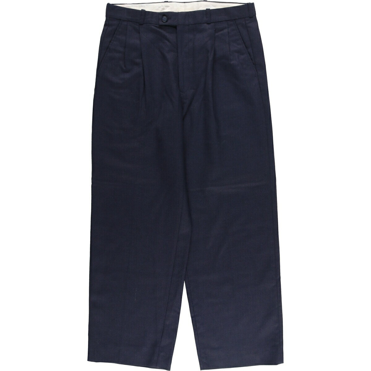 商品詳細 ブランド・CLUB INTERNATIONAL by par TIP TOP・ 特徴・薄手・ワイドパンツ・ジッパーフライ・ツータック・ モデル/形状・スラックス ワイドパンツ・ 素材・ポリエステル:55%・ウール:45%・ 色・ネ...