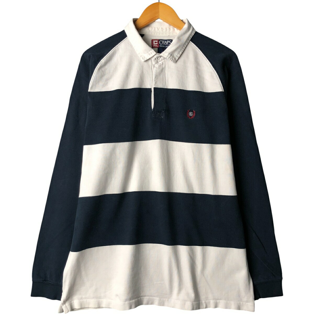 商品詳細 ブランド・Ralph Lauren・ラルフローレン・ 特徴・レギュラーカラー・長袖・ モデル/形状・CHAPS チャップス・長袖 ラガーシャツ・ 素材・コットン:100%・ 色・ネイビー系 紺色・ホワイト系 白色・ 柄・ボーダー柄...