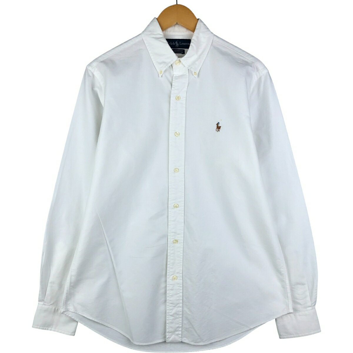 商品詳細 ブランド・Ralph Lauren・ラルフローレン・ 特徴・薄手・長袖・ボタンダウン・オックスフォード・ モデル/形状・CUSTOM FIT・長袖 ボタンダウンシャツ・ 素材・コットン:100%・ 色・ホワイト系 白色・ 柄・無地...