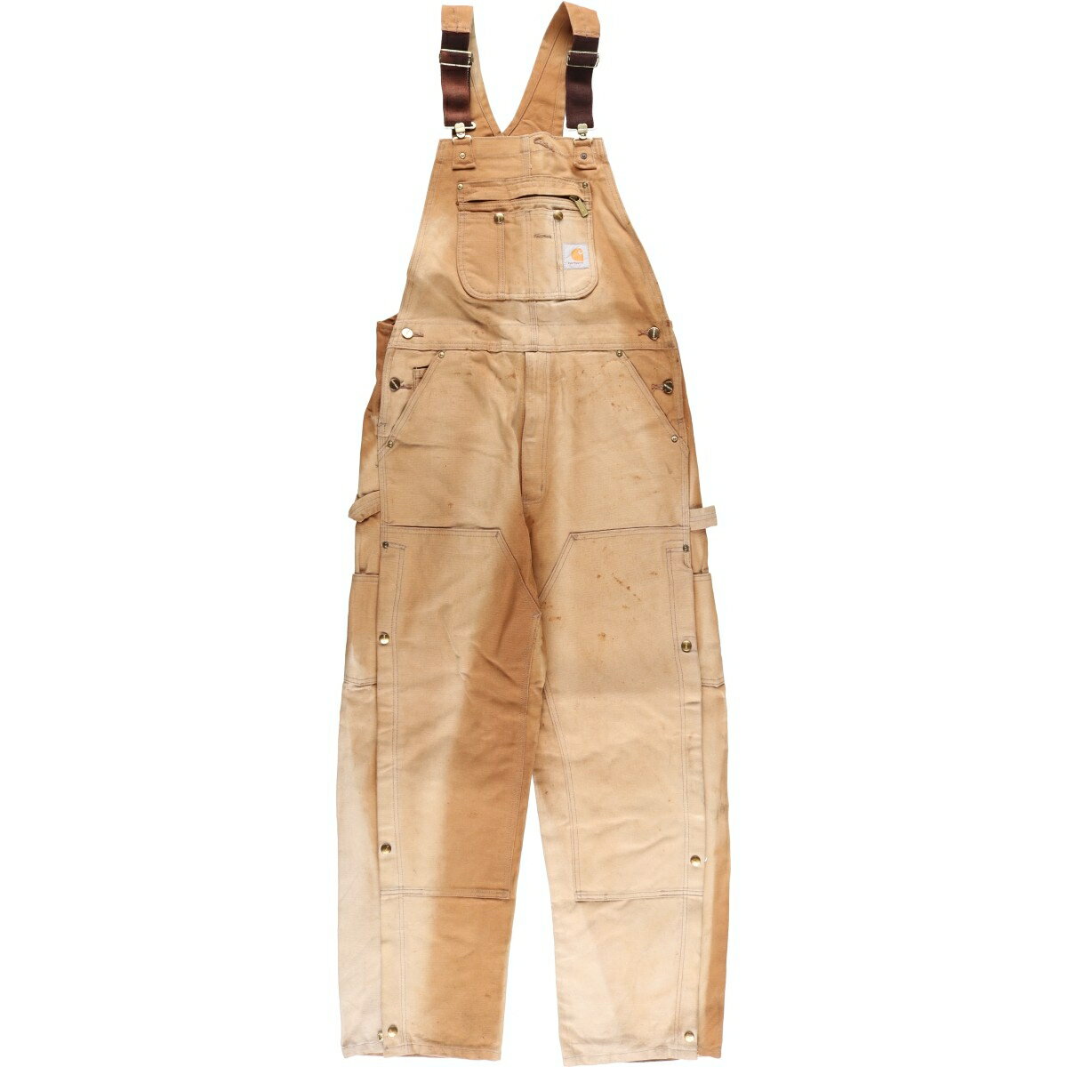 商品詳細 ブランド・Carhartt・カーハート・ 特徴・ハンマーループ・フェード・ジッパーフライ・ワイドパンツ・スパナポケット・ モデル/形状・ダブルニー ダック オーバーオール・ 素材・コットン:100%・ 色・ブラウン系 茶色・ 柄・...