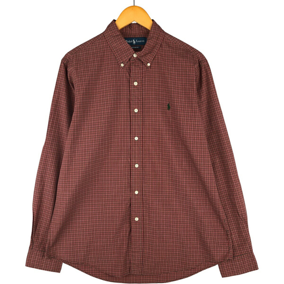 商品詳細 ブランド・Ralph Lauren・ラルフローレン・ 特徴・薄手・長袖・ボタンダウン・ モデル/形状・CUSTOM FIT・長袖 ボタンダウンチェックシャツ・ 素材・コットン:100%・ 色・レッド系 赤色・ 柄・チェック柄・ワン...