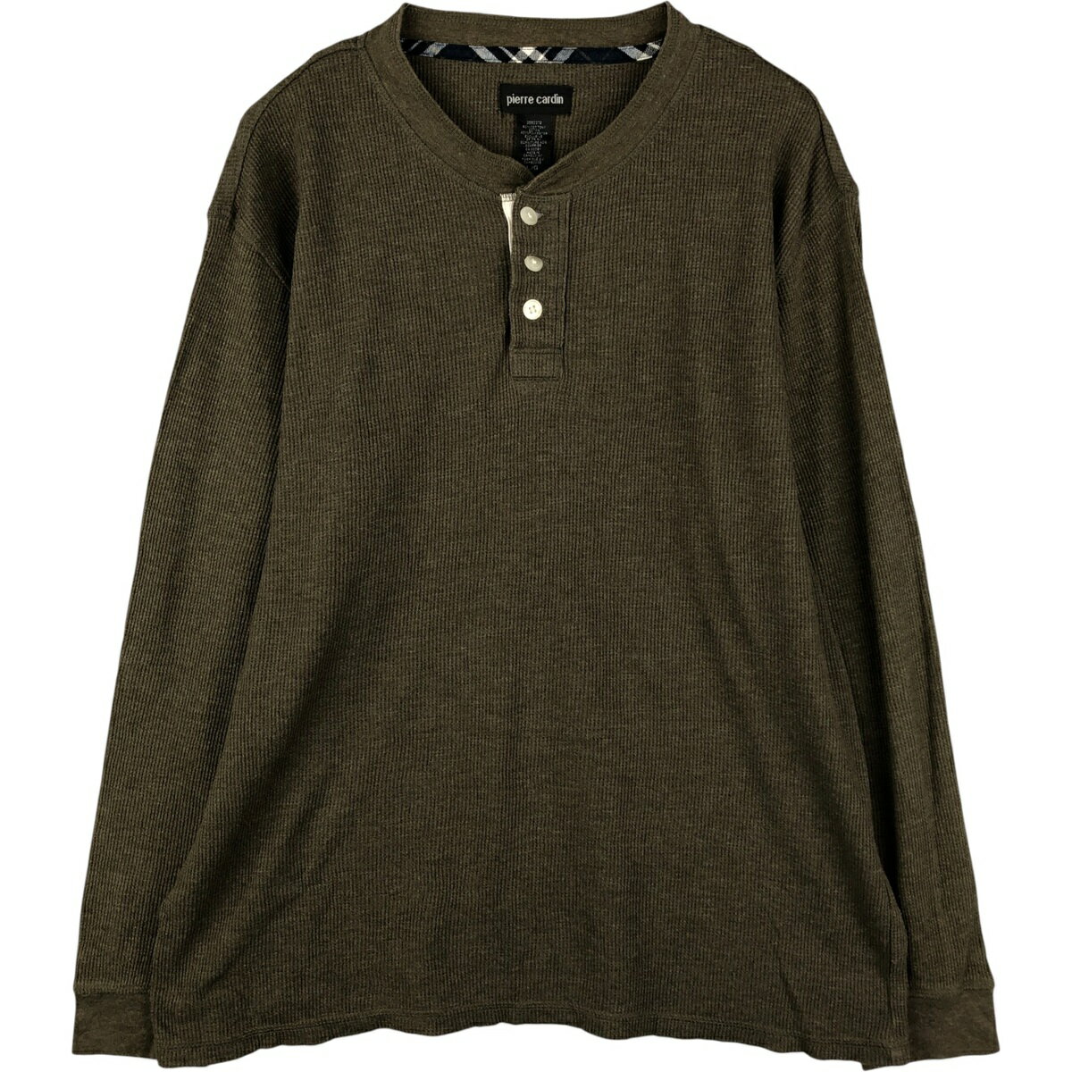 商品詳細 ブランド・Pierre Cardin・ピエールカルダン・ 特徴・ヘンリーネック・長袖・ モデル/形状・サーマルロンT ワッフル・ 素材・コットン:60%・ポリエステル:40%・ 色・カーキ系・ 柄・無地・ 生産国・カンボジア製・ ...