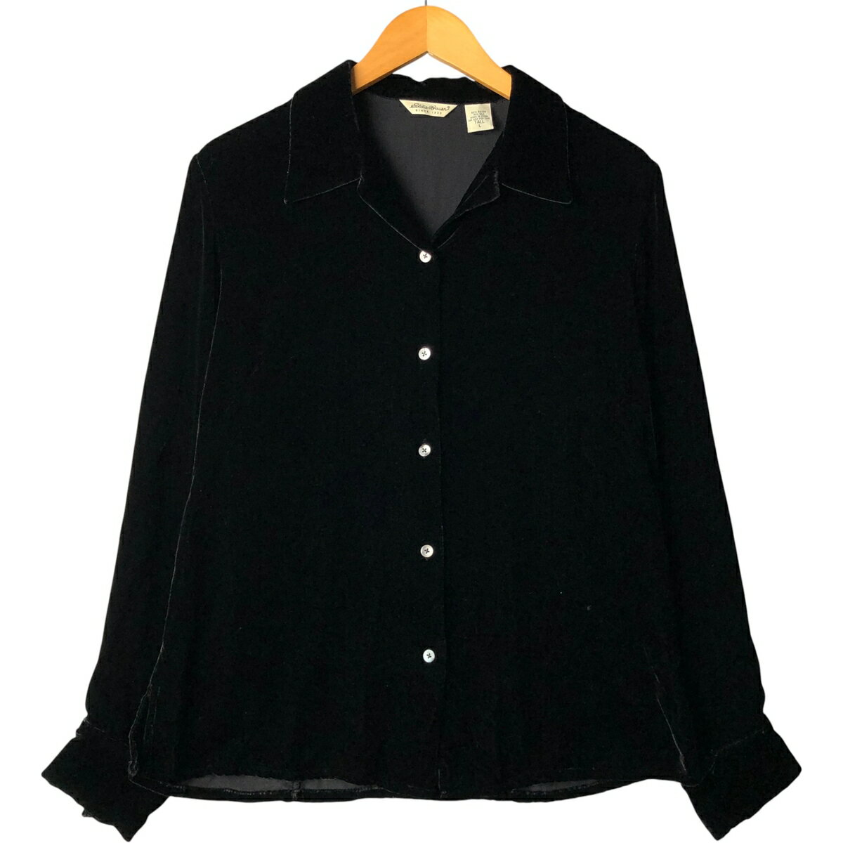 商品詳細 ブランド・Eddie Bauer・エディーバウアー・ 特徴・長袖・オープンカラー・ モデル/形状・長袖 ベロアシャツ・ 素材・レーヨン:82%・シルク:18%・ 色・ブラック系 黒色・ 柄・無地・ 生産国・中国製・ 年代 サイズ・...