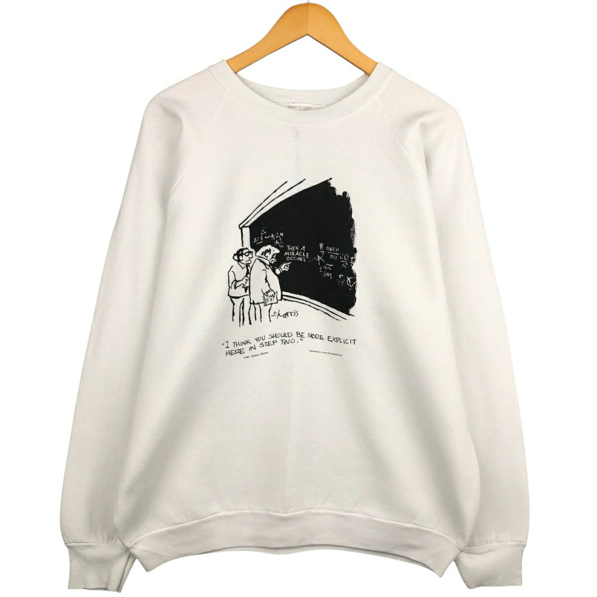 商品詳細 ブランド・FRUIT OF THE LOOM・フルーツオブザルーム・ 特徴・クルーネック(丸首)・ラグランスリーブ・ヴィンテージ・長袖・メッセージ・ モデル/形状・SIDNEY HARRIS シドニー ハリス・プリントスウェットシ...