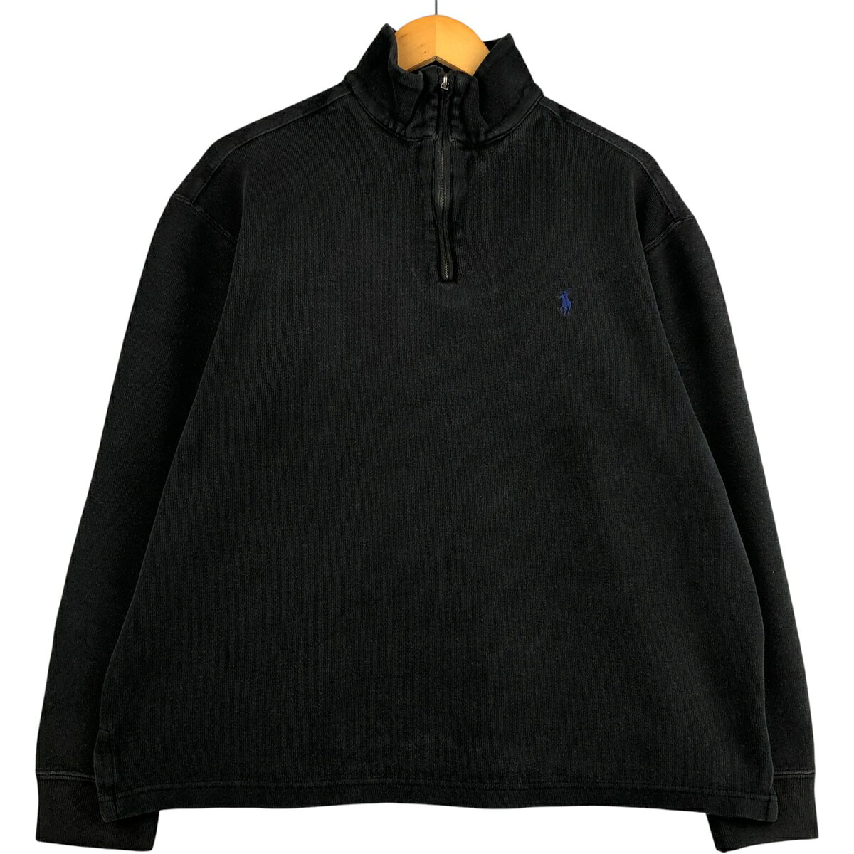 商品詳細 ブランド・Ralph Lauren・ラルフローレン・ 特徴・ハーフジップ・長袖・ モデル/形状・POLO by Ralph Lauren・ハーフジップスウェットシャツ トレーナー・ 素材・コットン:100%・ 色・ブラック系 黒色...